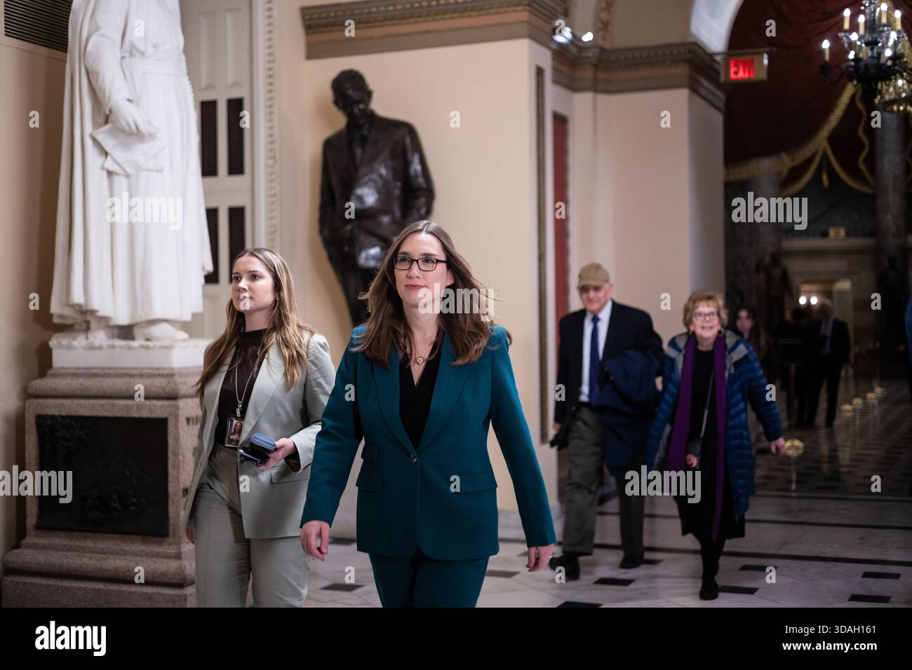 Rep. Sarah McBride (D-Del.) walks to a vote at the U.S. Capitol Dec. 10 ...