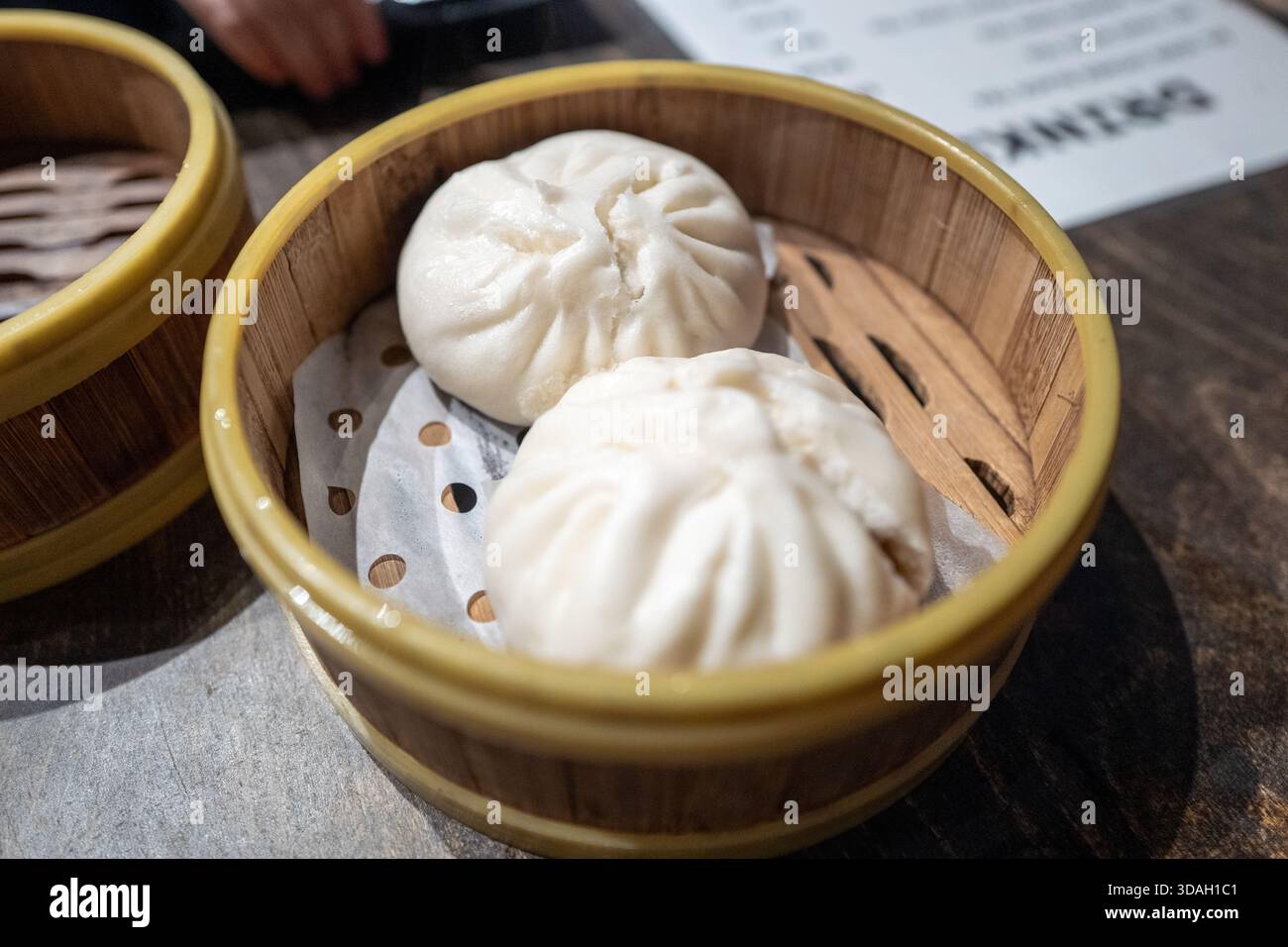 Barbecue pork bao buns at a Dim Sum restaurant in Chinatown, San ...