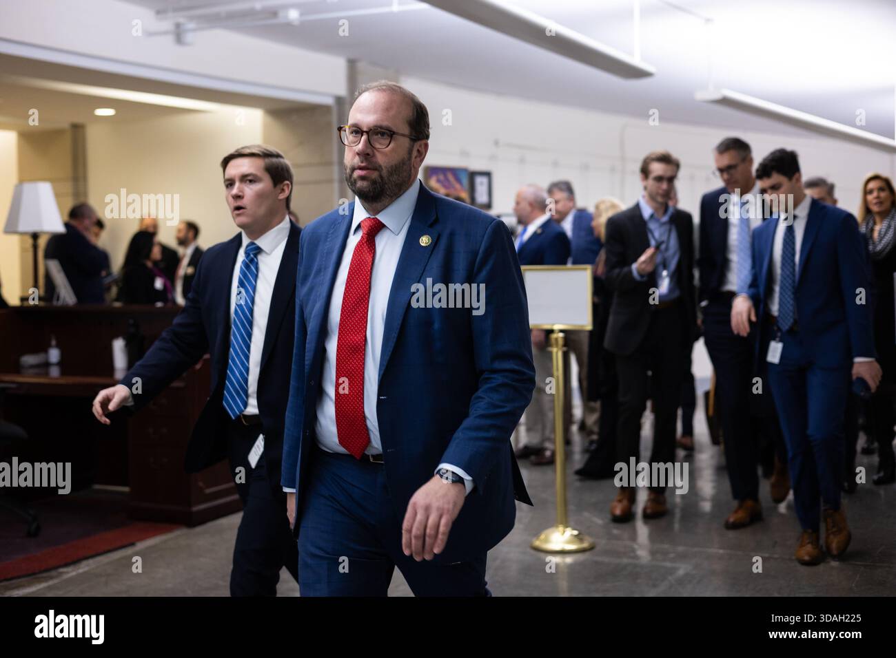 Rep. Jason Smith (R-Mo.) walks to a vote at the U.S. Capitol Dec. 10 ...