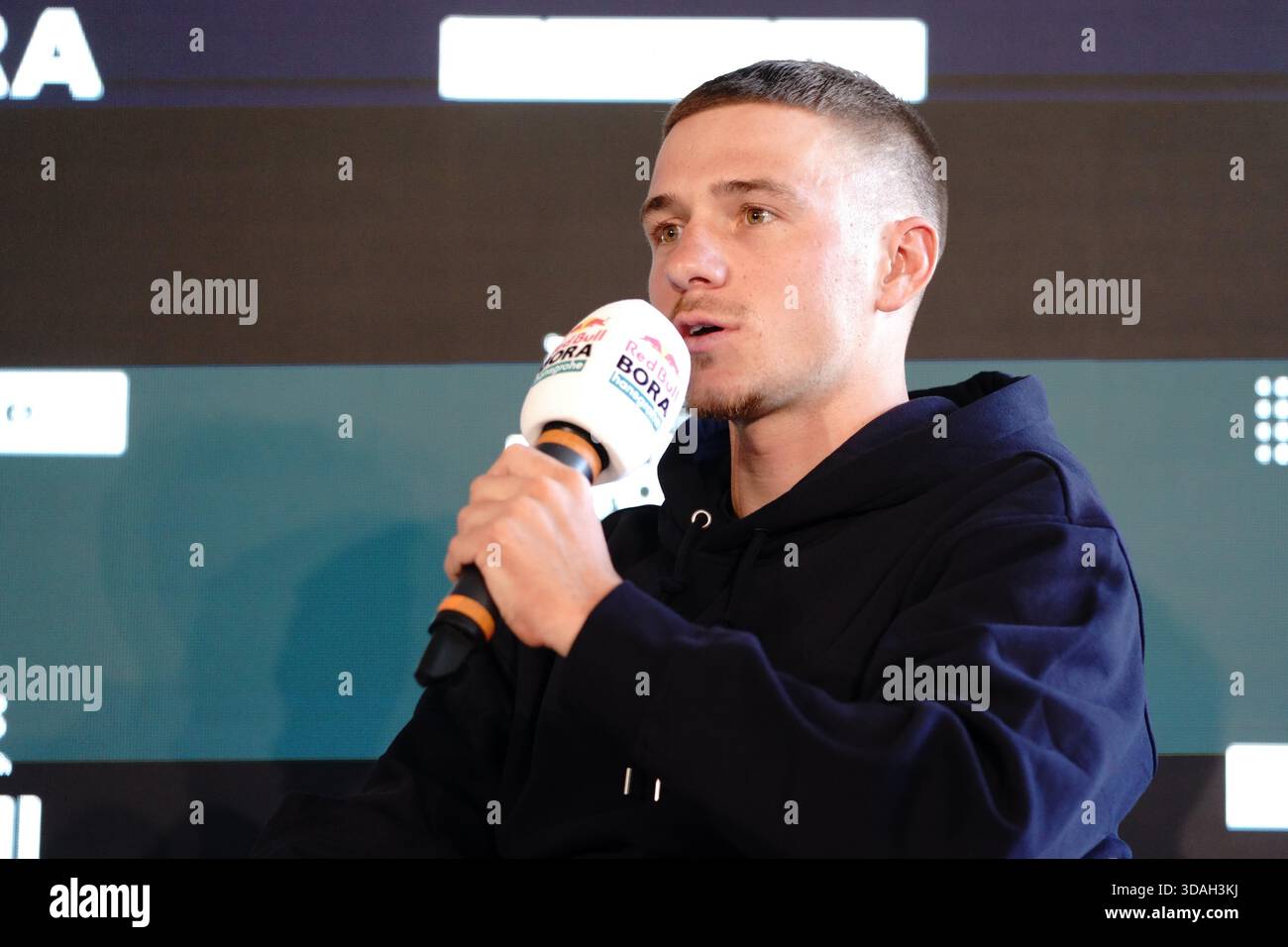 Belgian Remco Evenepoel pictured during the media day of the Red Bull ...