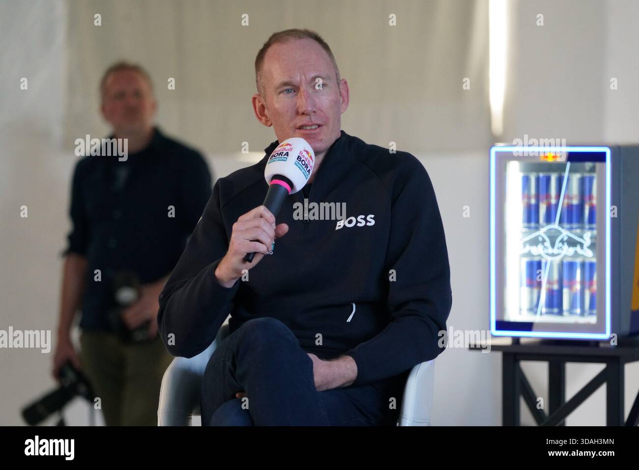 Sports director Zak Dempster pictured at the media day of the Red Bull ...