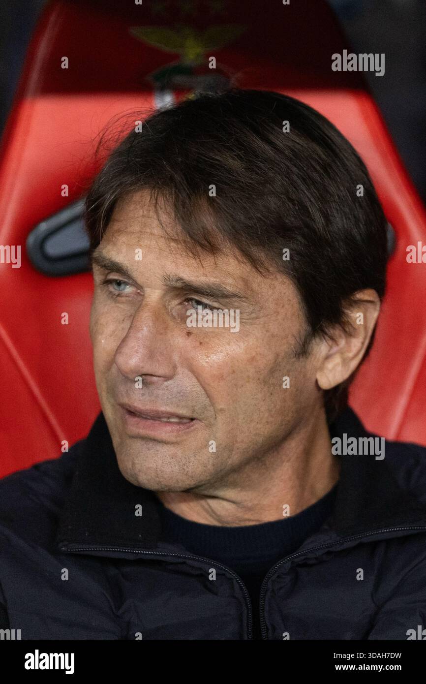 December 10, 2025. Lisbon, Portugal. Napoli head coach from Italy ...