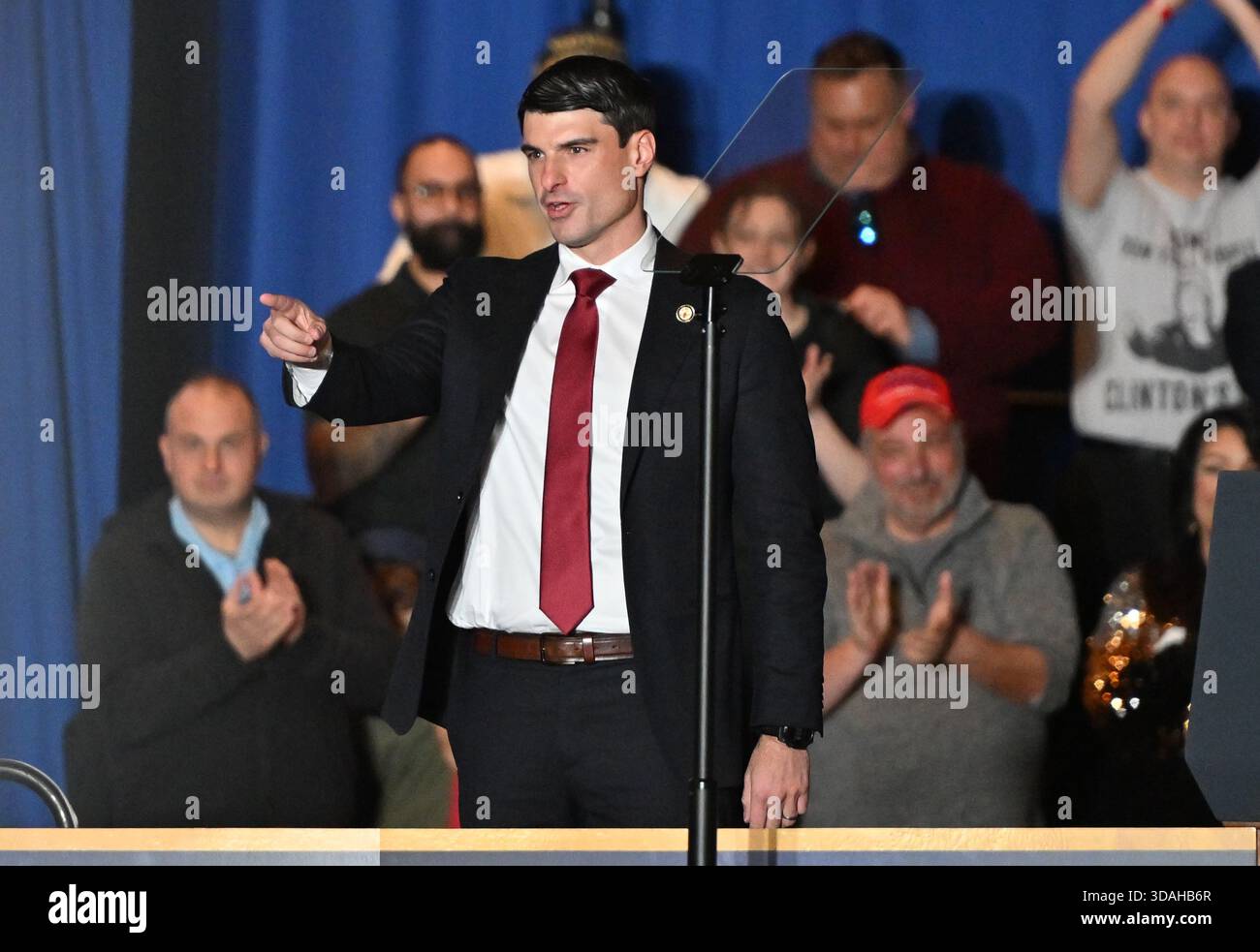 U.S. Rep. Rob Bresnahan, R-Pa speaks before President Donald Trump ...