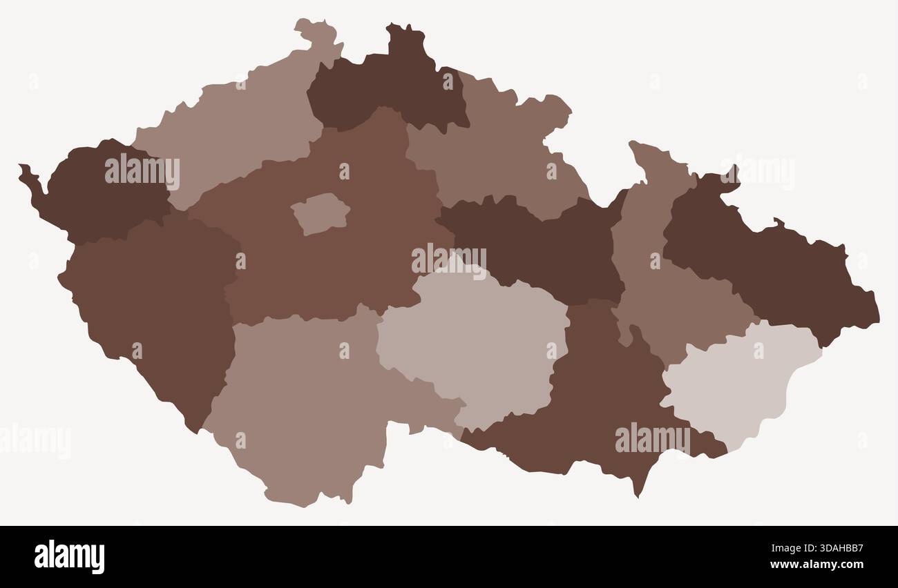 Map of moravia Stock Vector Images - Alamy