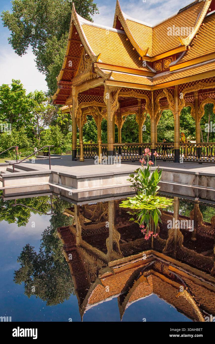 The Thai Pavilian in a Madison, Wisconsin public gardens is beautifully ...