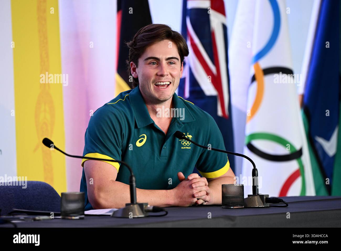 Olympians Rohan Browning during an Australian Olympic Committee funding ...