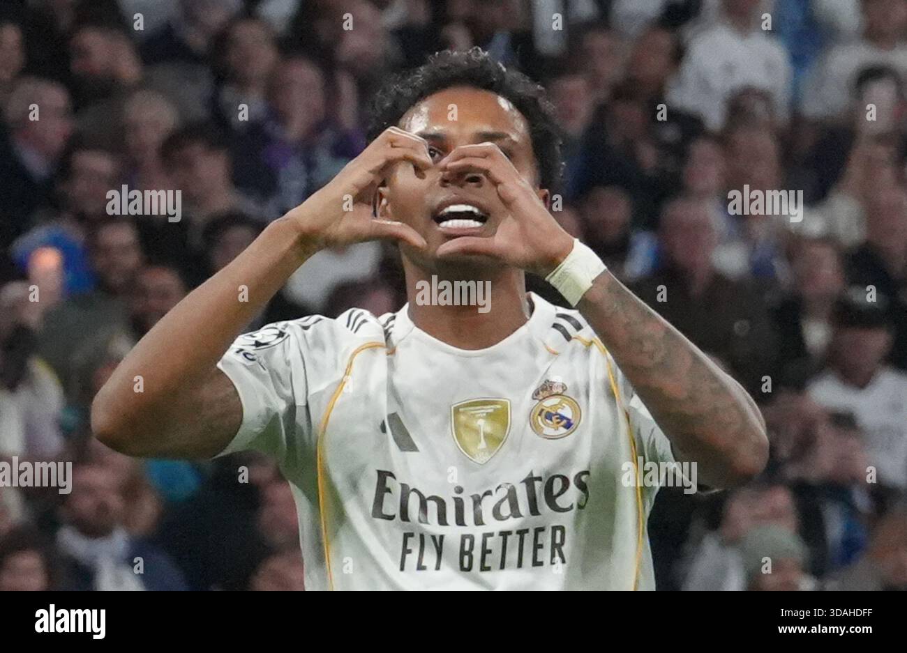 December 10, 2025, Madrid, Bretagne, spain: Celebration Goal 11 Rodrygo ...