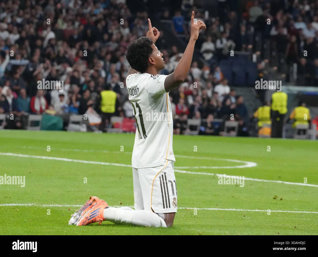 December 10, 2025, Madrid, Bretagne, spain: Celebration Goal 11 Rodrygo ...