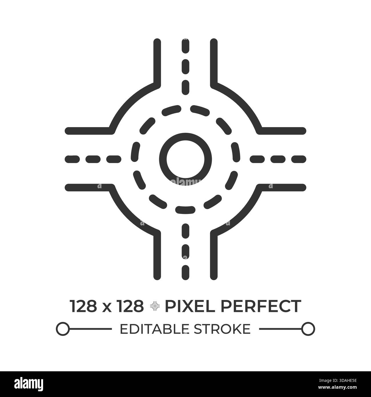 City street roundabout in Black and White Stock Photos & Images - Alamy