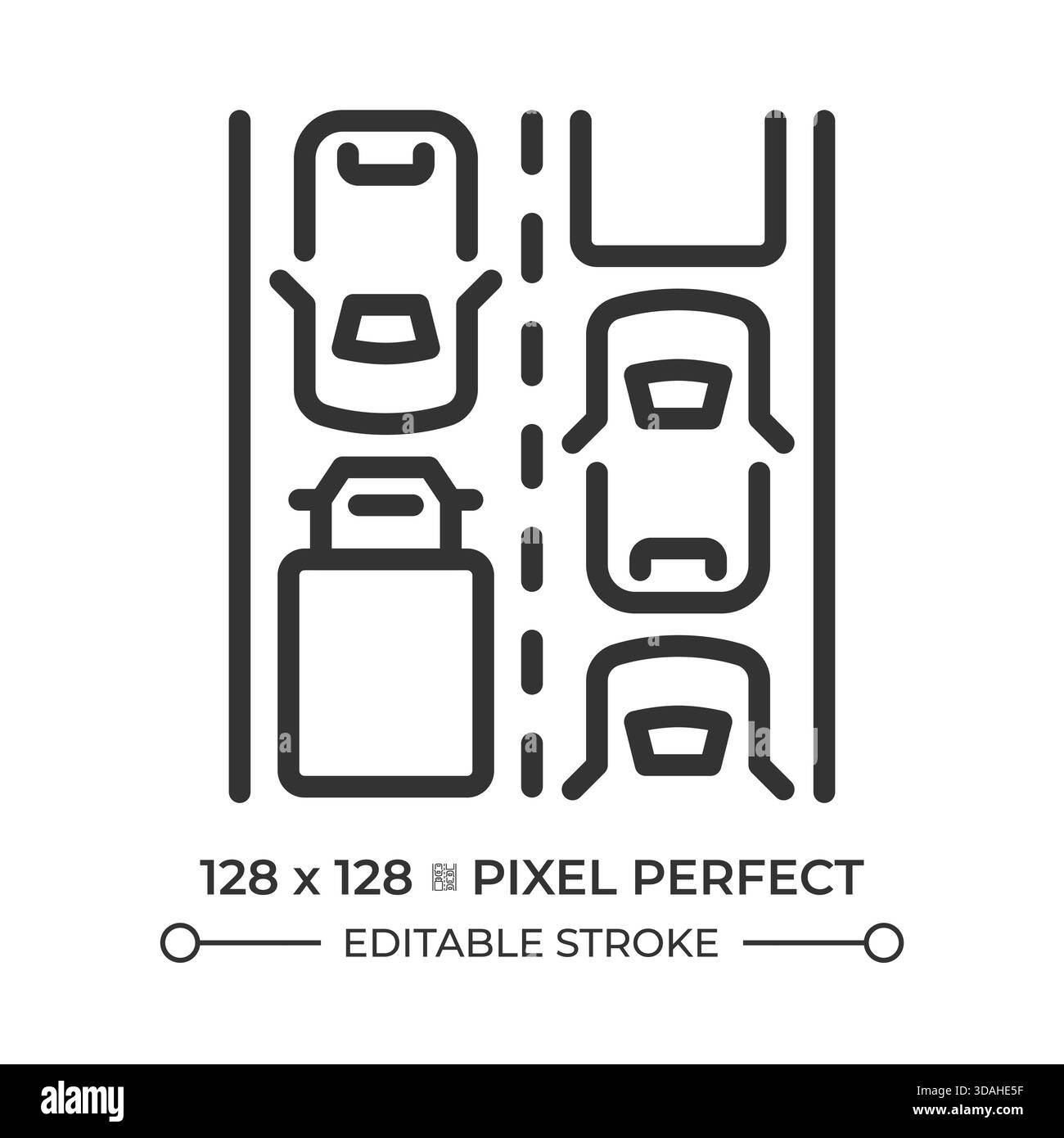 City highway traffic jam Black and White Stock Photos & Images - Alamy