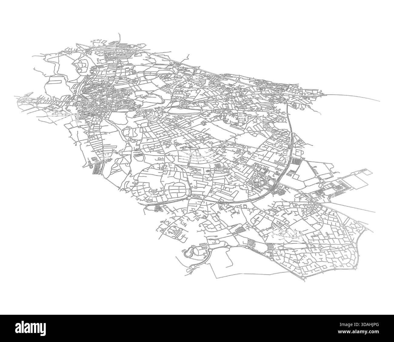 Oxford road map Stock Vector Images - Alamy