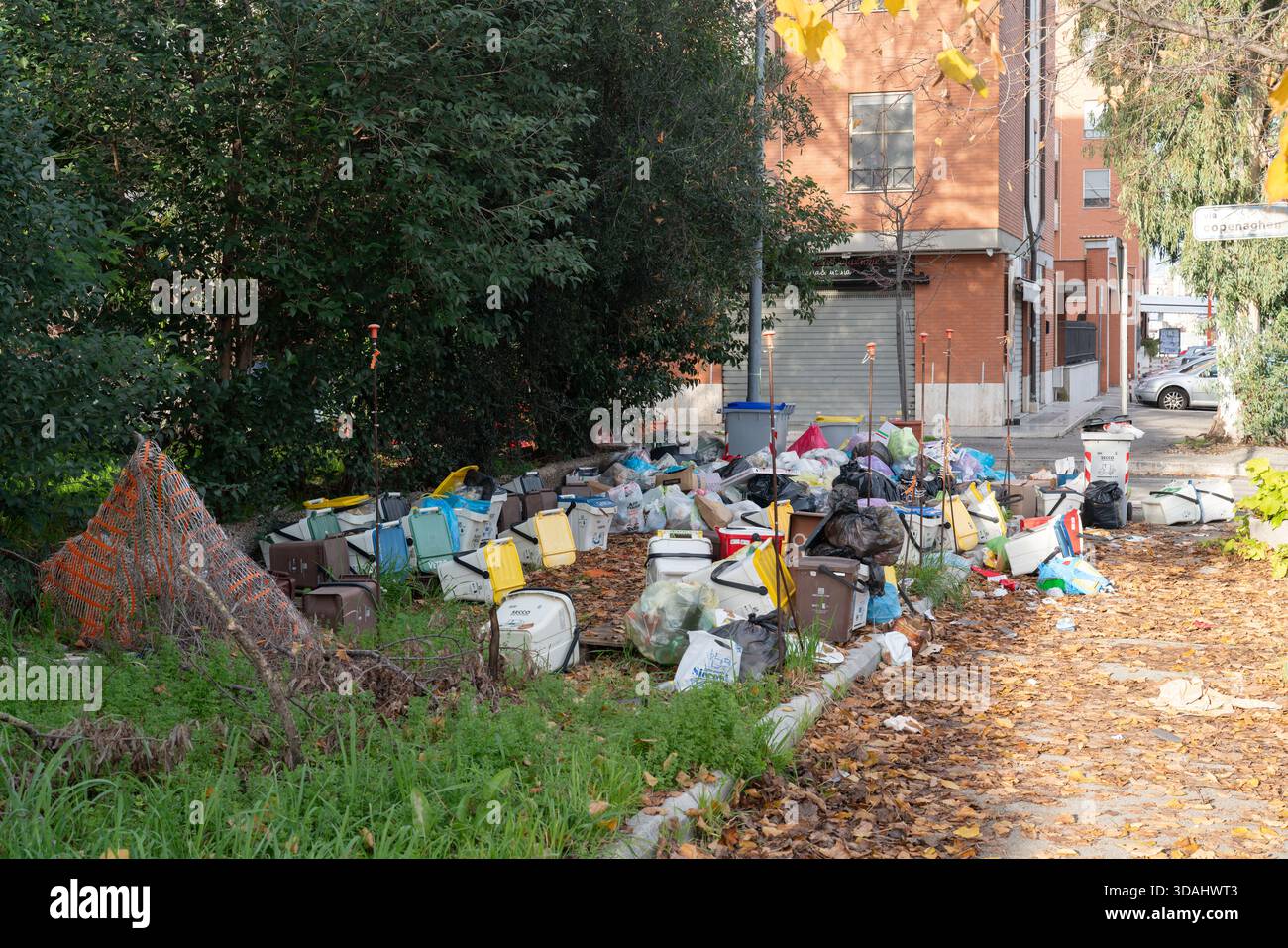 Waste on sidewalk street hi-res stock photography and images - Alamy