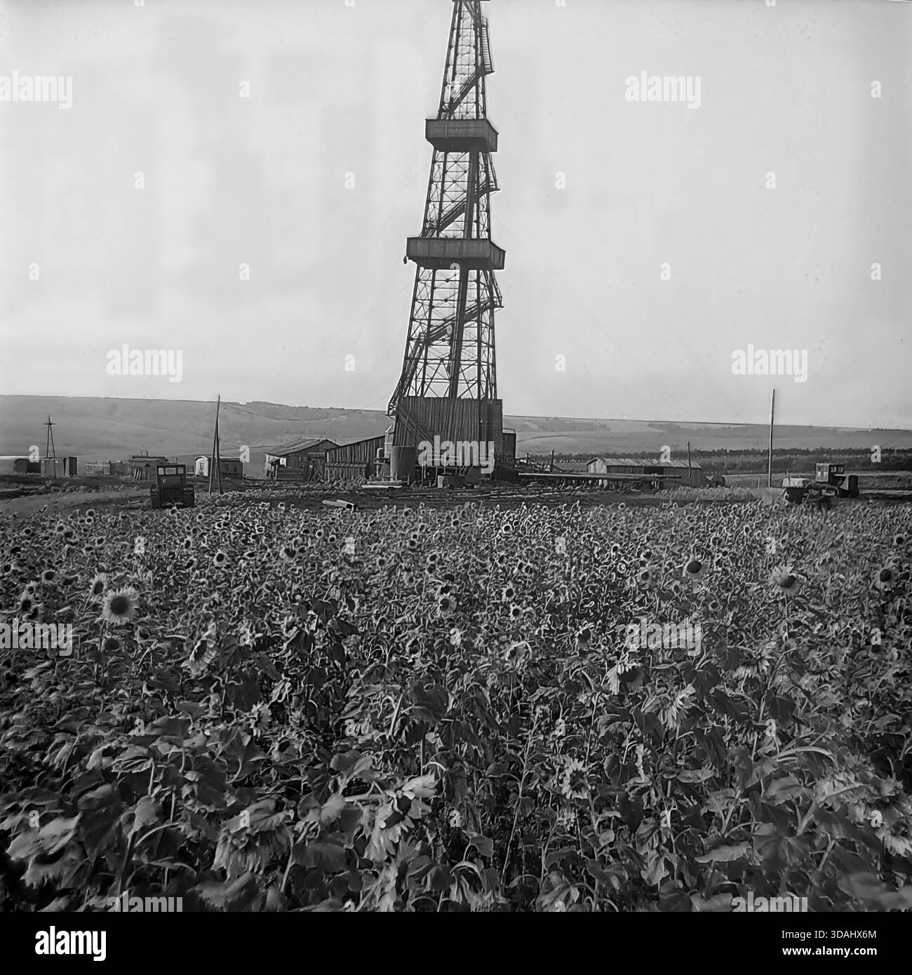 Donetsk region, Ukrainian SSR, 1970s. An archival view of a massive ...