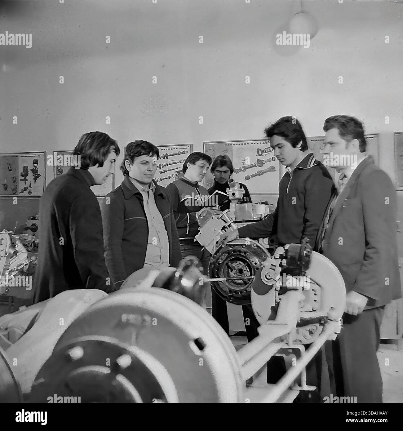 Slaviansk, Ukraine, USSR. Circa 1980. An authentic black and white ...