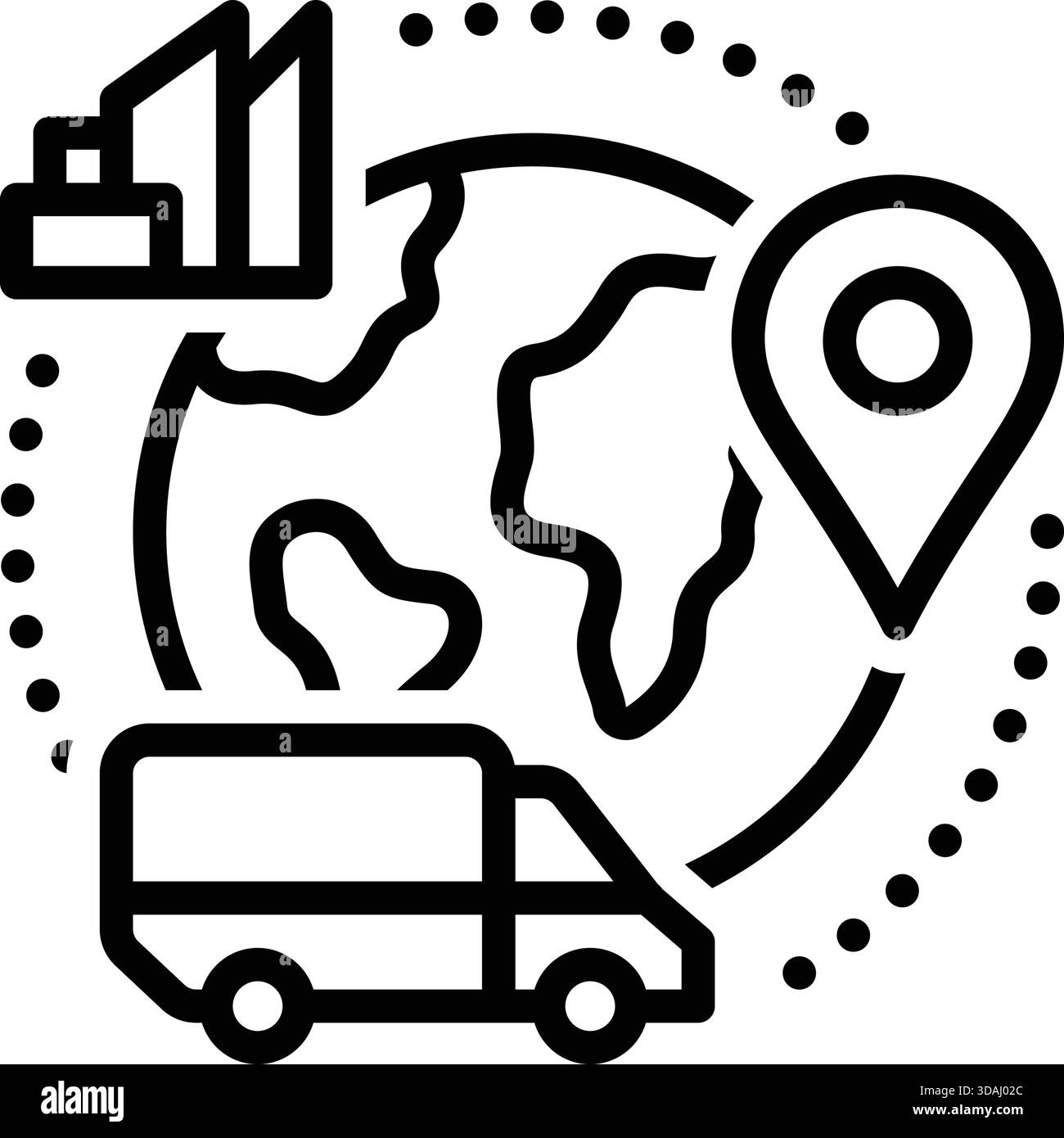 Global flow Cut Out Stock Images & Pictures - Alamy