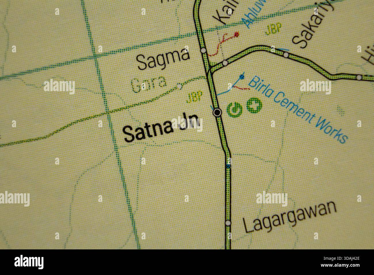 Satna Jn - India Railways junction schematic transport map train ...