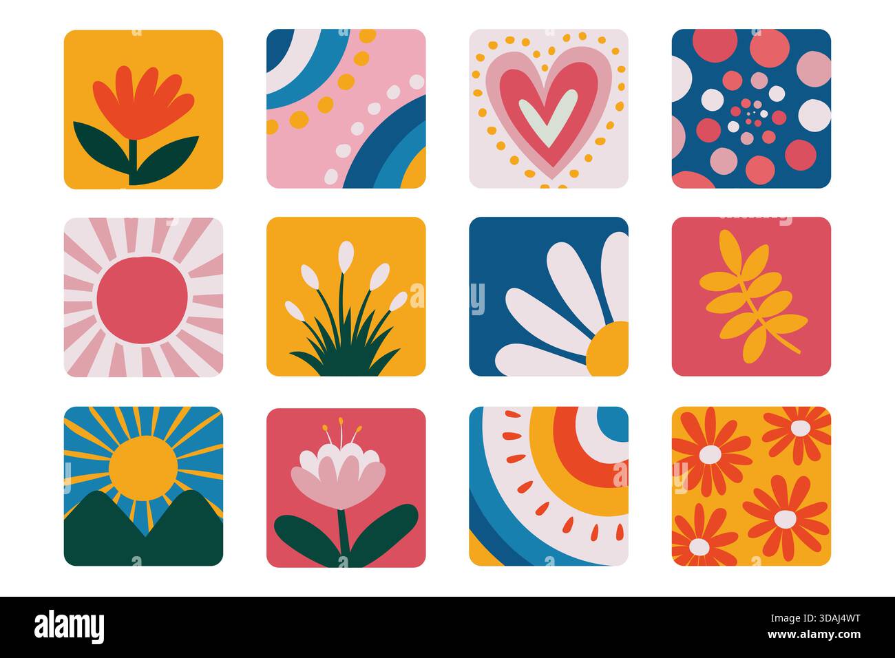 Vibrant red background featuring abstract Cut Out Stock Images ...