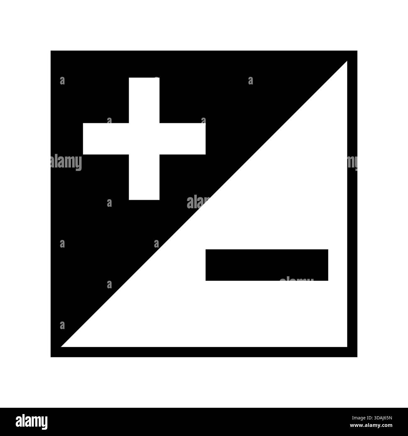 Black and White Exposure Compensation Symbol for Photography and Design ...
