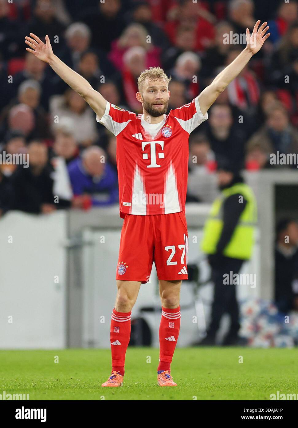 Konrad Laimer (Bayern) Stuttgart, December 6, 2025, Football ...
