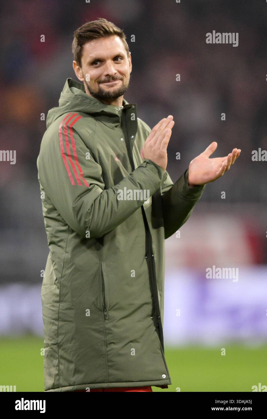 Final celebration, goalkeeper Sven Ulreich (Bayern) Munich, December 9 ...