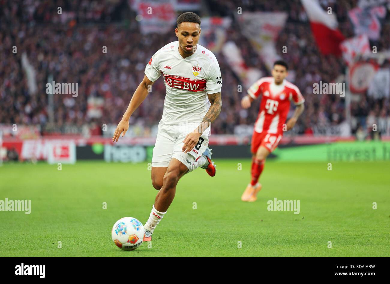 Nikolas Nartey (Stuttgart) Stuttgart, December 6, 2025, Soccer ...
