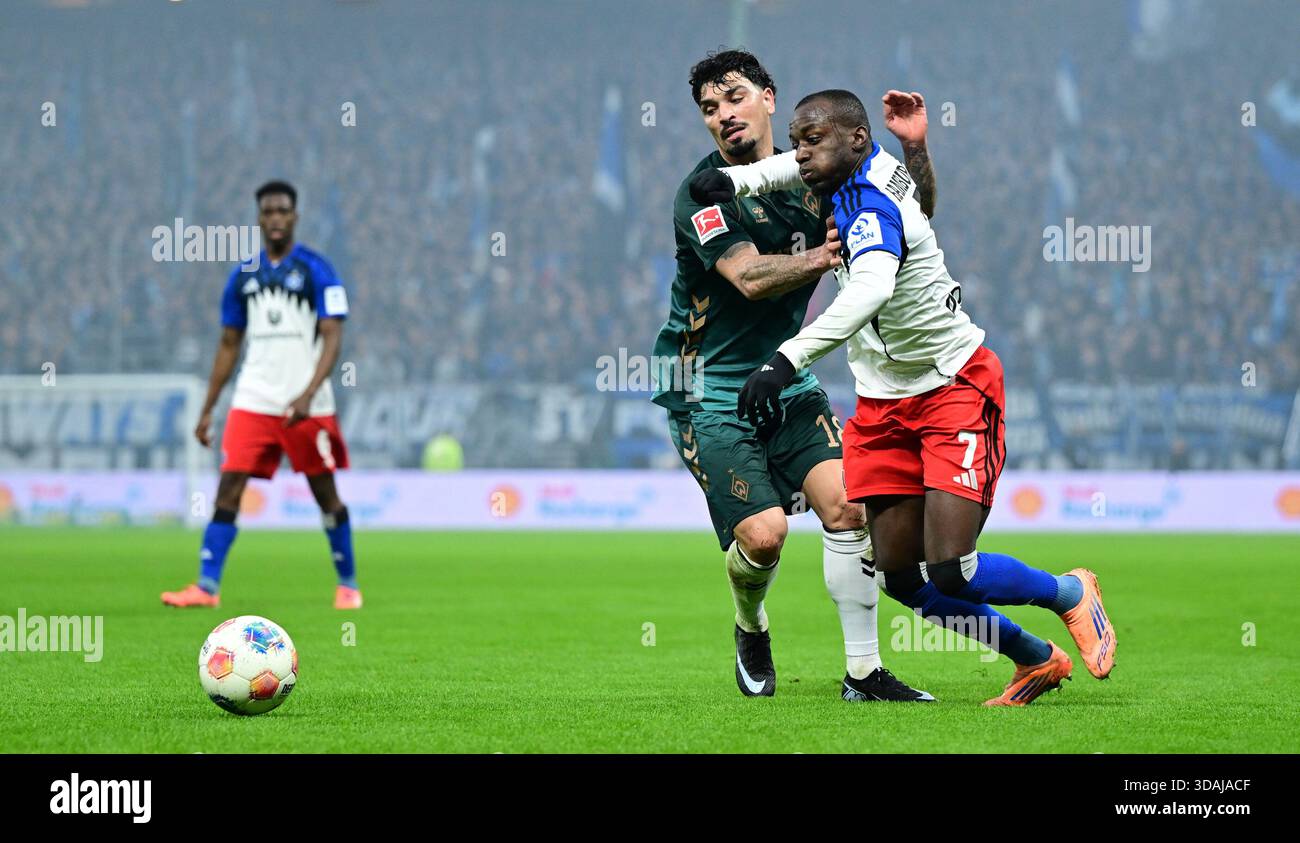 from left: Cameron Puertas, Jean-Luc Dompe (HSV Hamburg) Hamburg ...