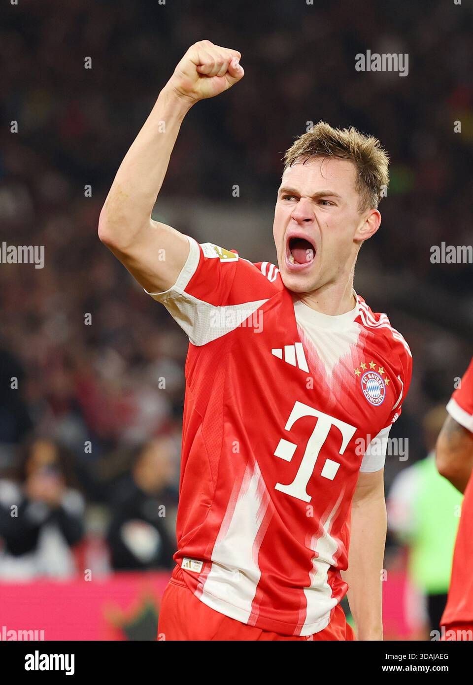 0:4 Goal, cheer, Joshua Kimmich (Bayern) Stuttgart, December 6, 2025 ...