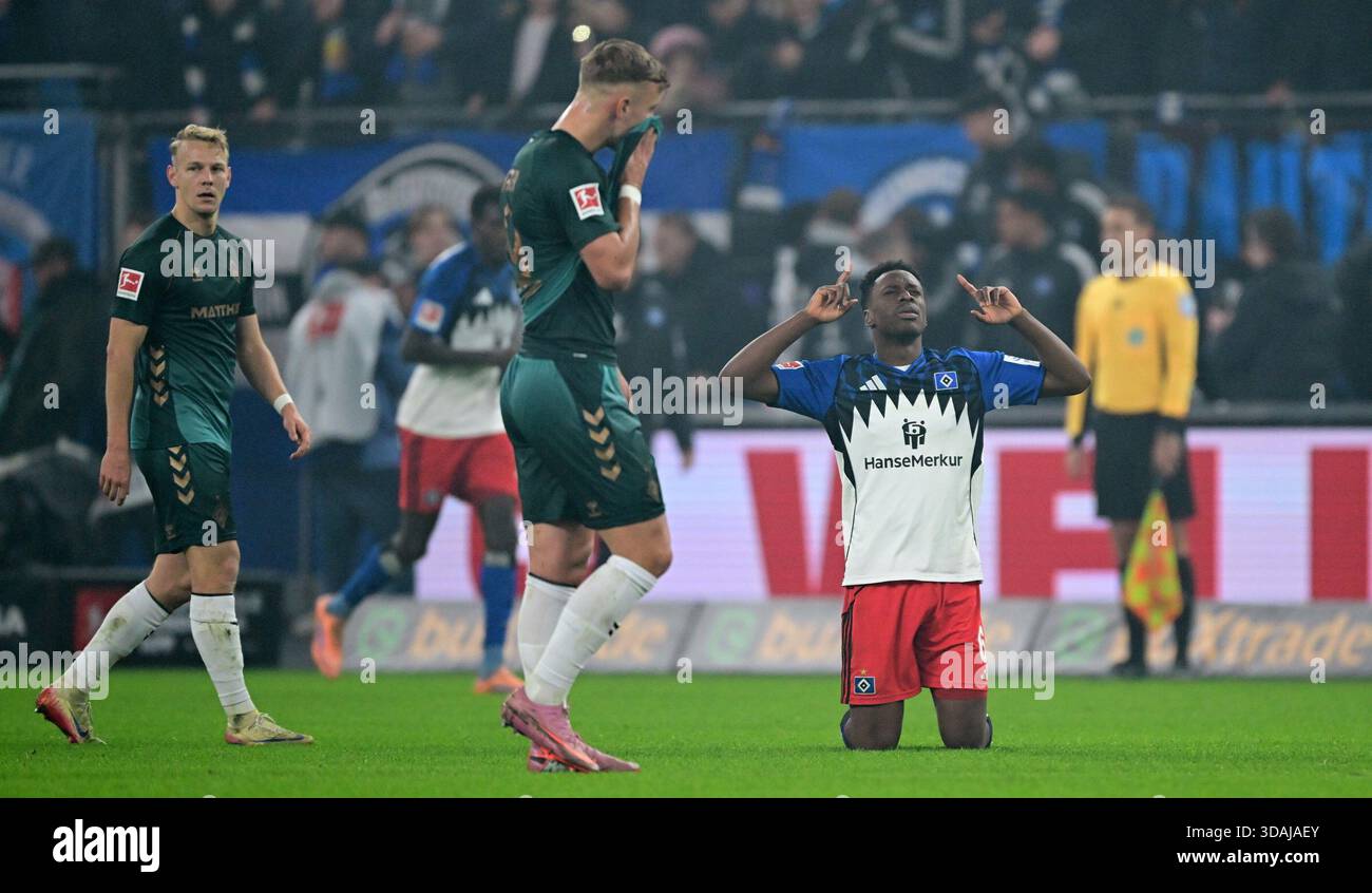 1:1 Goal, celebration, from the left Marco Gruell, Keke Topp (Bremen ...