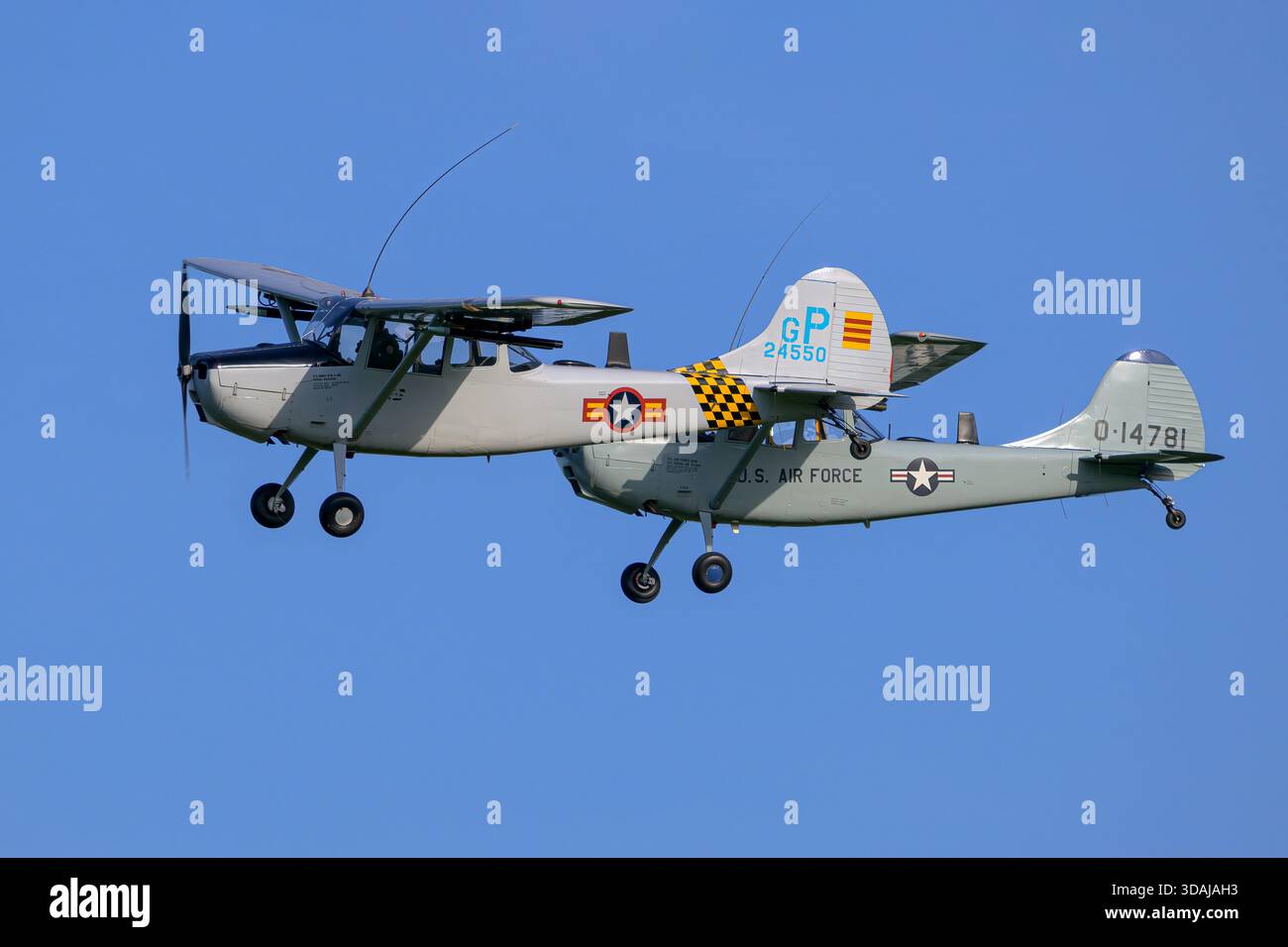 A close formation of 2 Cessna O1 Bird Dog spotter and observation ...