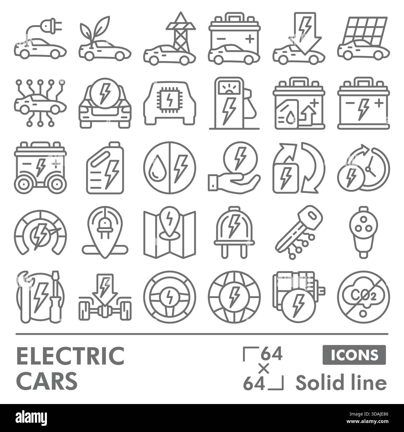 Ev symbols Stock Vector Images - Alamy