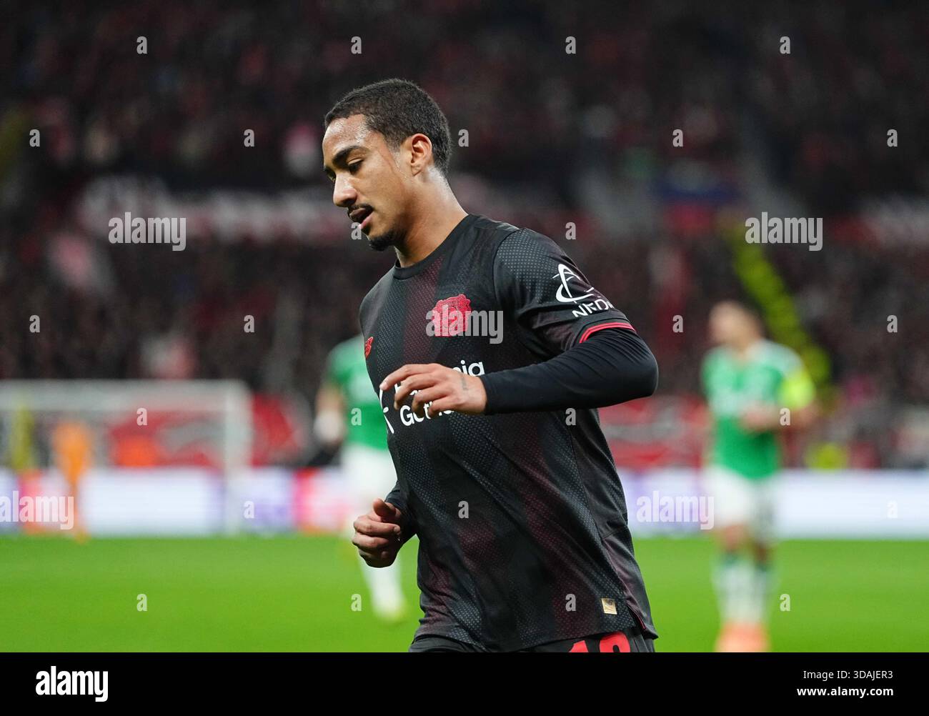 December 10 2025: Arthur of Bayer 04 Leverkusen looks on during a ...