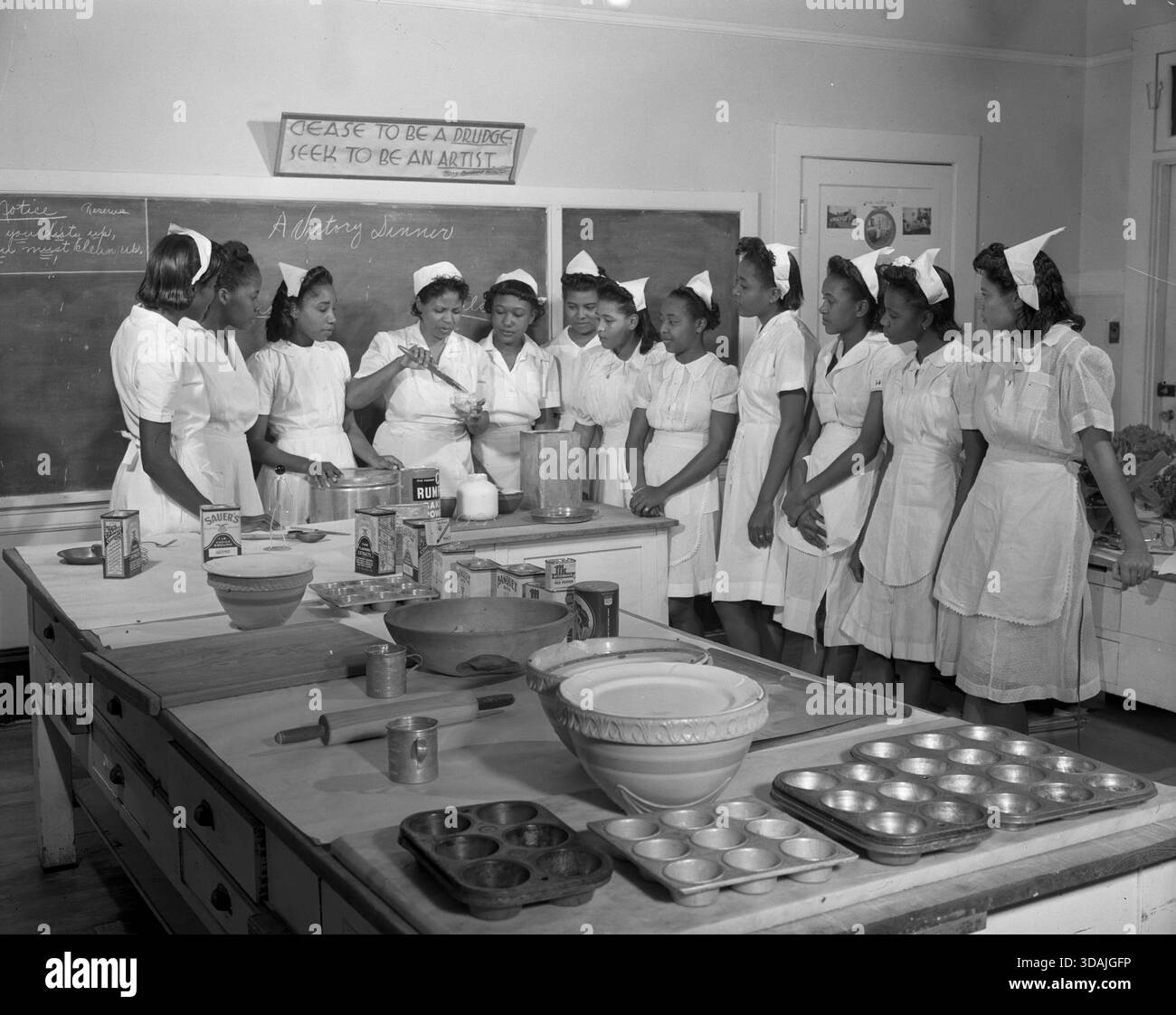 African American students, Black education, 1950s, mid-20th century ...