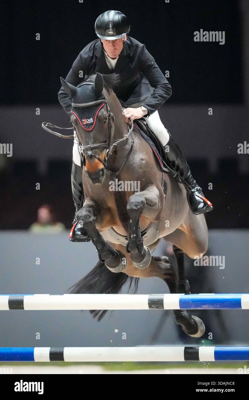 Alain JUFER (SUI) riding DANTE MM during the Day 2 of the 64th CHI of ...