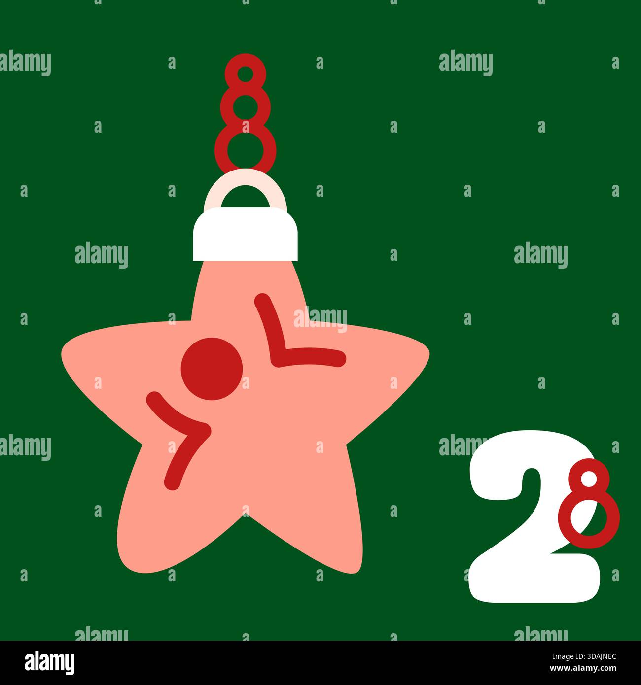 Red advent star in Stock Vector Images - Alamy