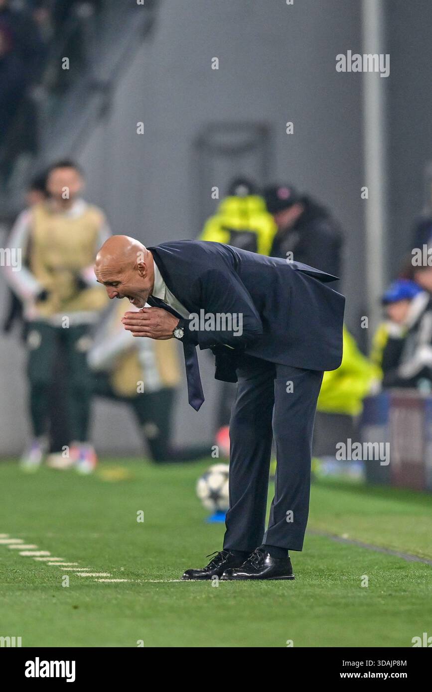 Turin, Italy. 10th, December 2025. Head coach Luciano Spaletti of ...