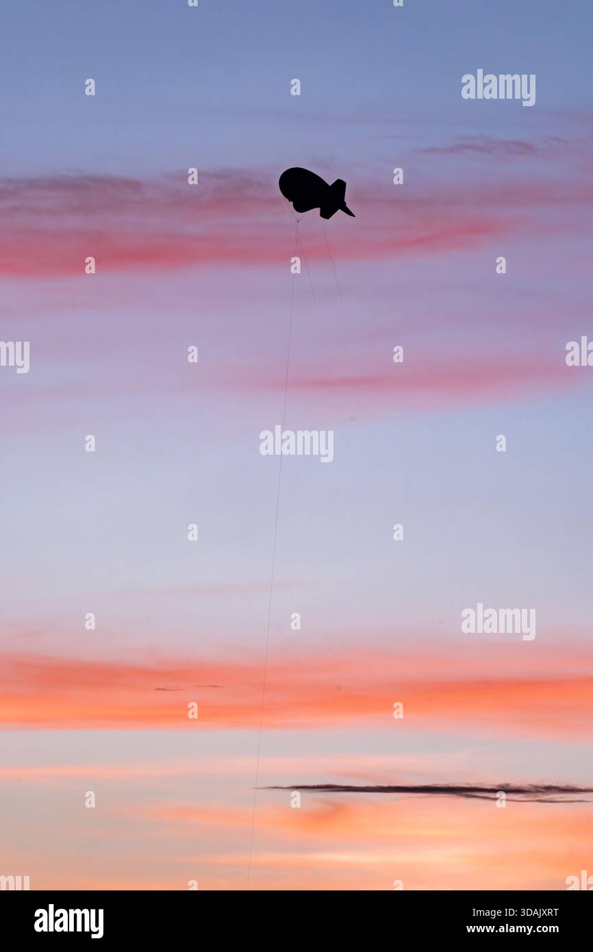 The surveillance blimp known as Fat Albert floats over Cudjoe Key at ...