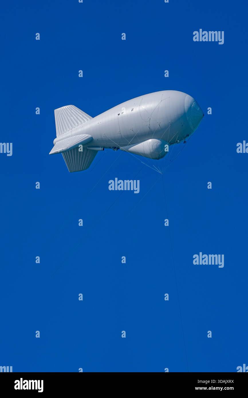 The surveillance blimp known as Fat Albert floats over Cudjoe Key. The ...