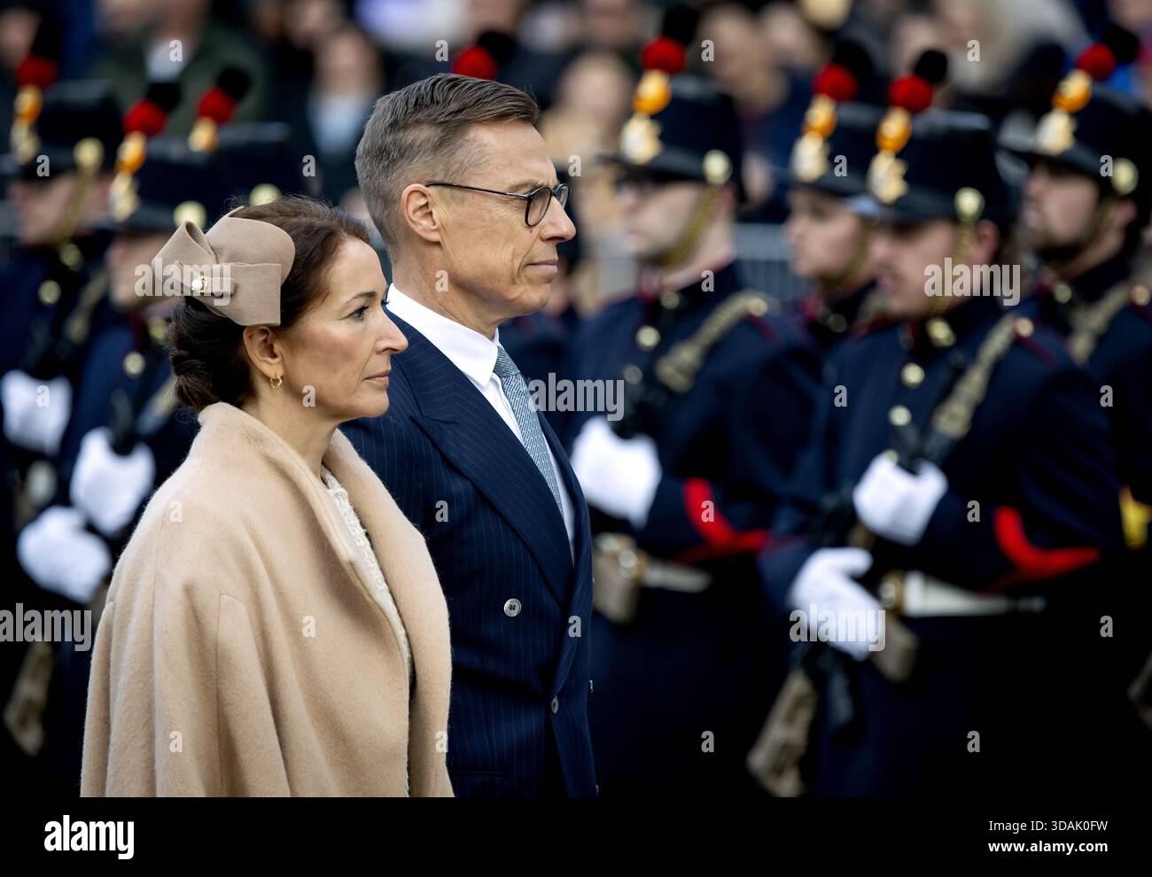 AMSTERDAM – Finnish President Alexander Stubb and his wife Suzanne ...