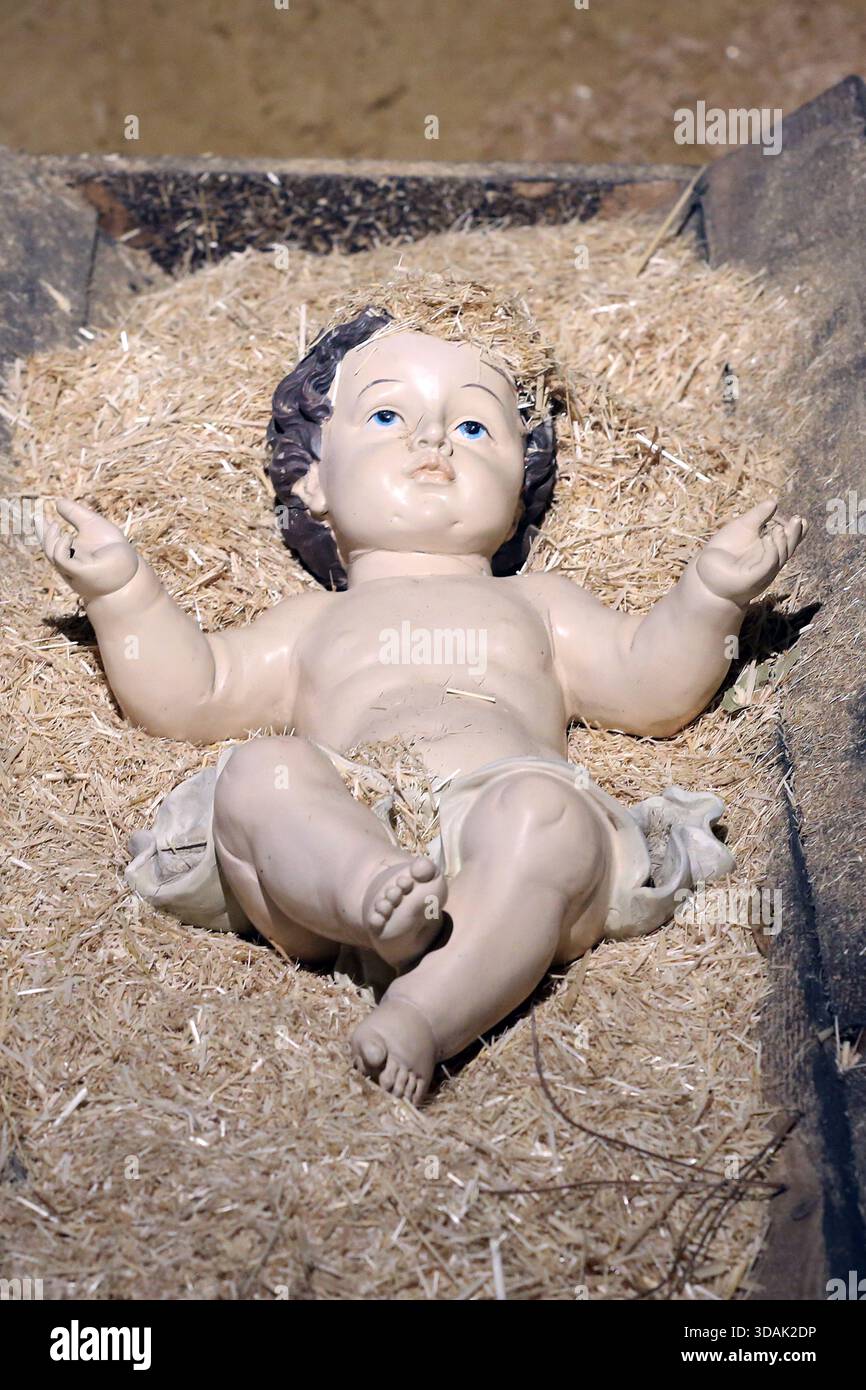 **NO LIBRI** Lebanon, Beirut, 2025/12/10.Nativity scene with lighting ...