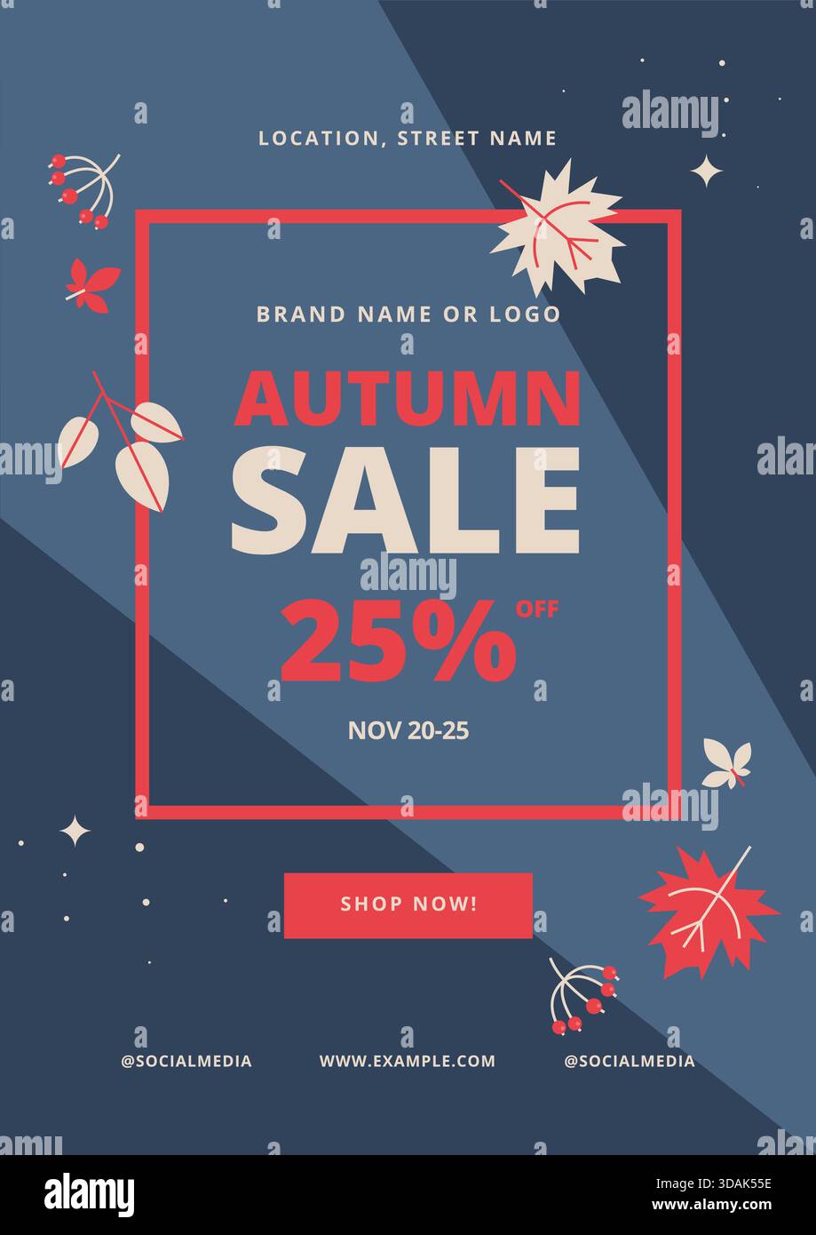 Forest decorated autumn colors Stock Vector Images - Alamy