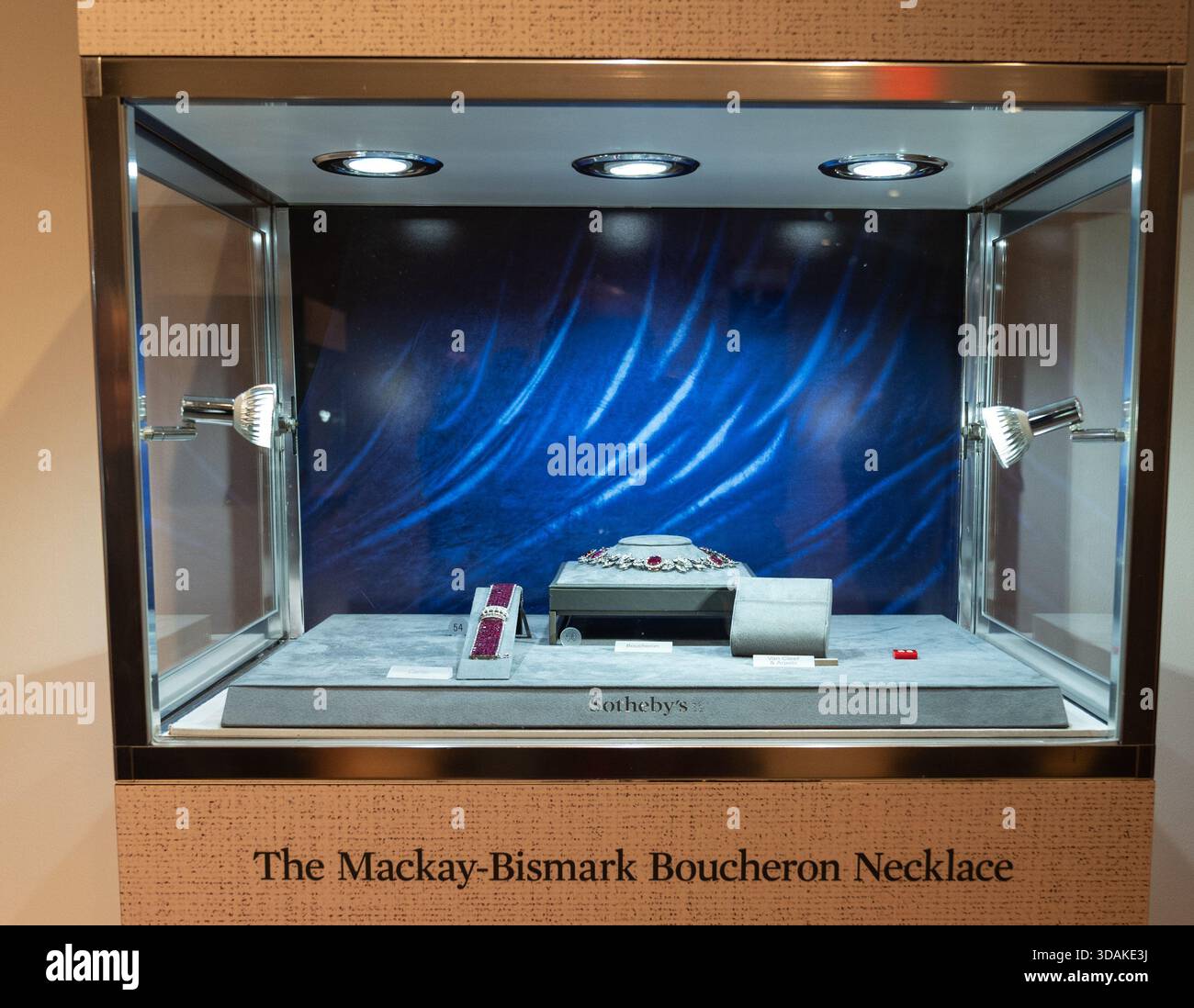 Mackay-Bismark Boucheron Ruby and Diamond necklace on display at ...