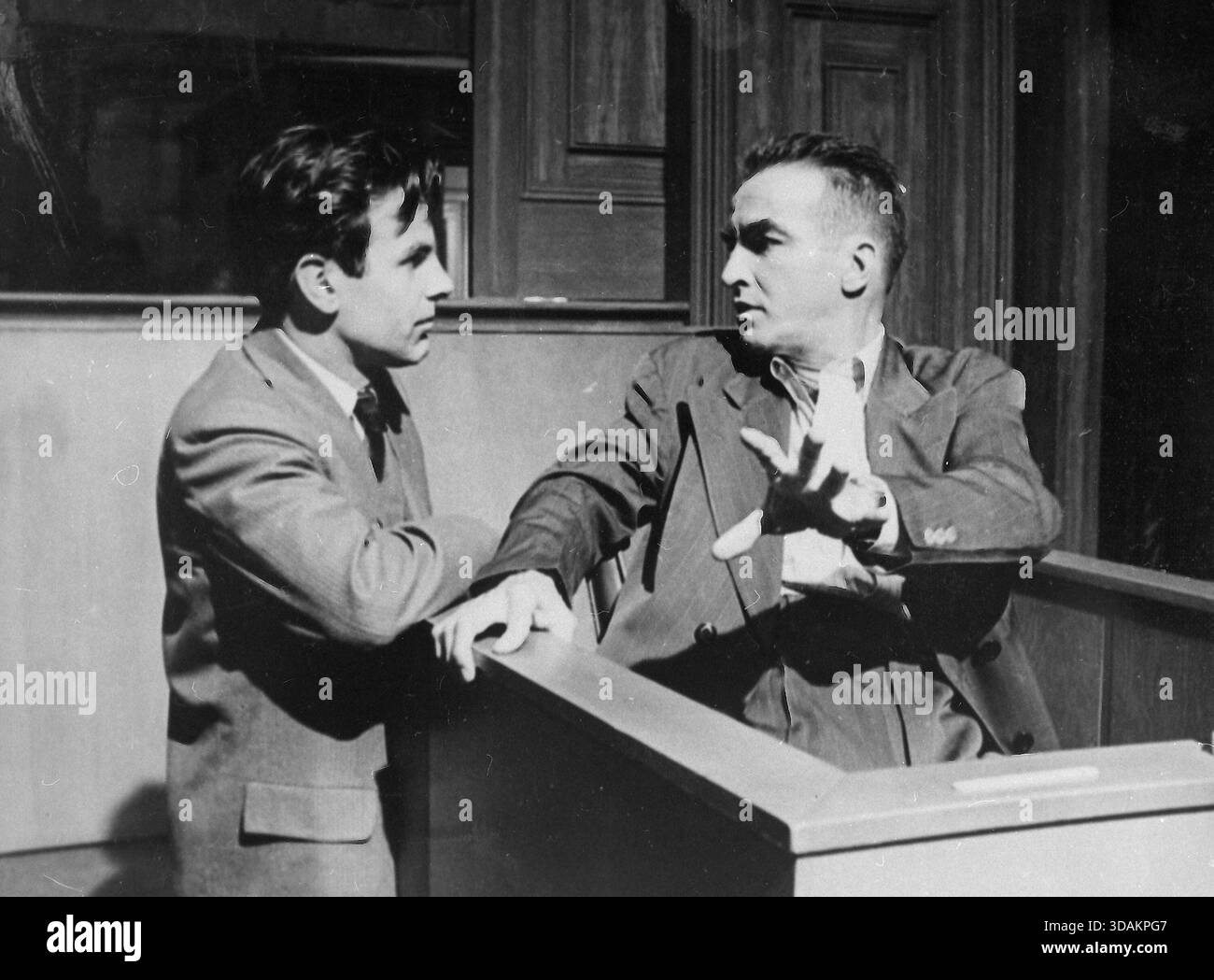American actors Maximilian Schell and Montgomery Clift in the movie ...