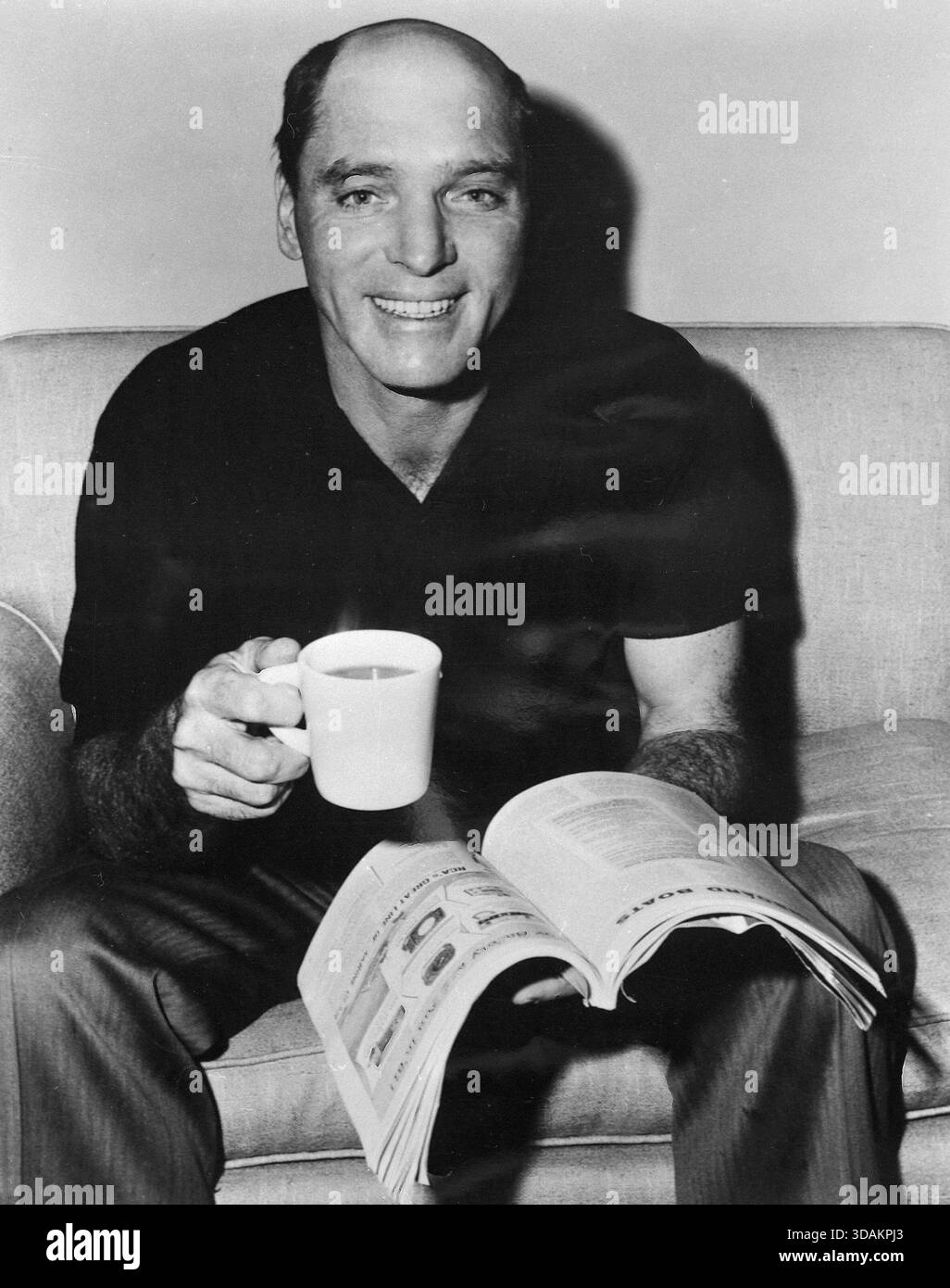 American actor Burt Lancaster in a pause while filming the movie ...