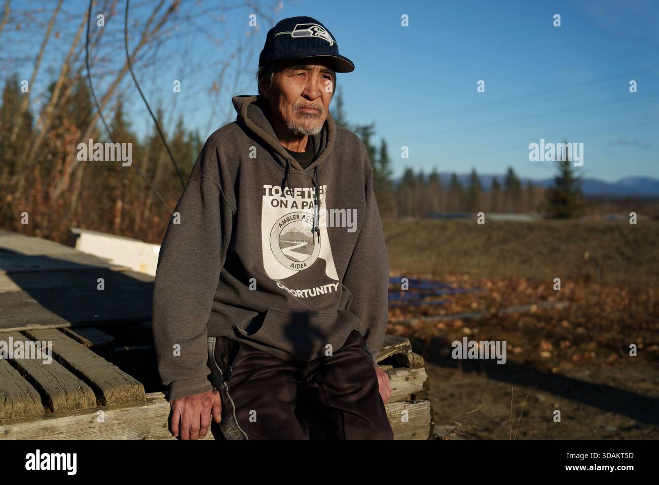Ambler Mayor Conrad Douglas wears a pro Ambler Access Road sweatshirt ...