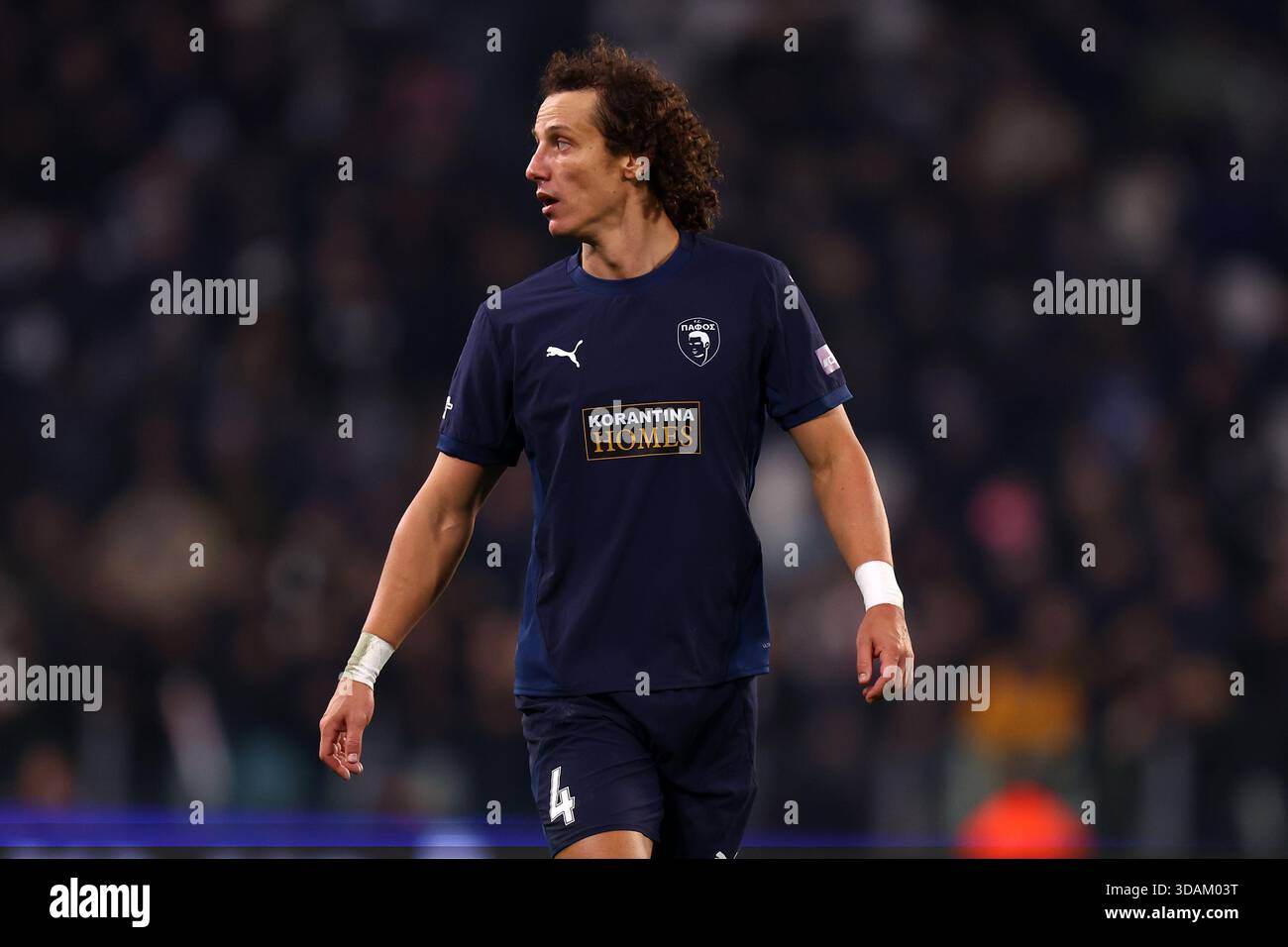 David Luiz of Pafos Fc looks on during the UEFA Champions League Phase ...