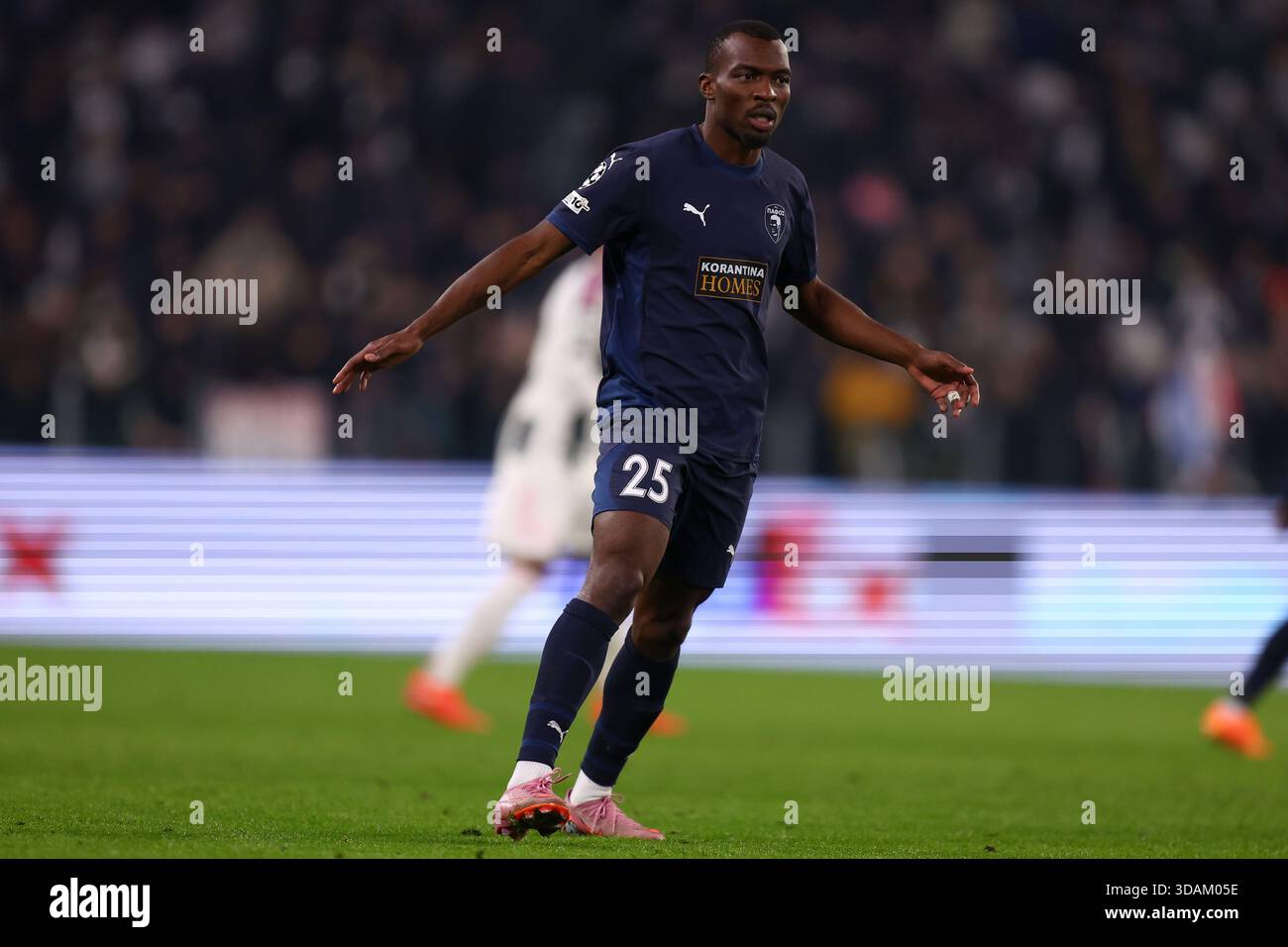 Bruno Langa of Pafos Fc gestures during the UEFA Champions League Phase ...