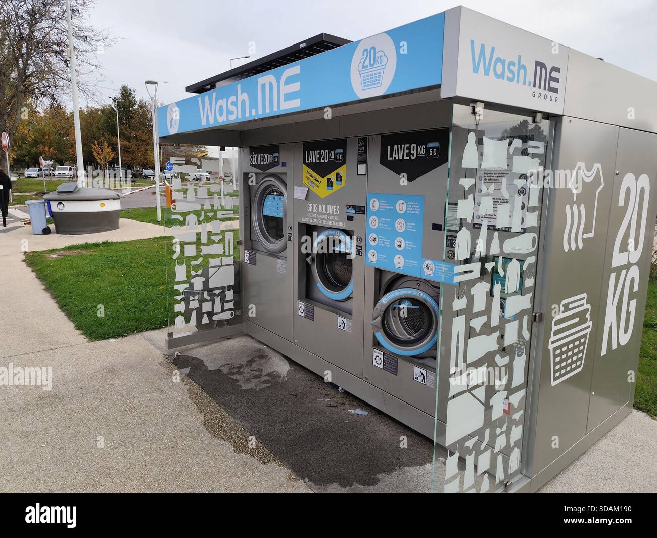 France, Paris - October 29, 2025: Wash me Group Washing machine at a ...