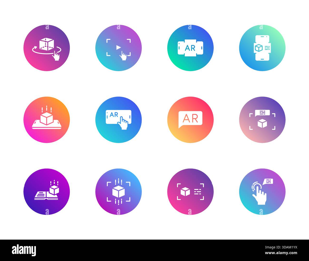 Virtual set loop Stock Vector Images - Alamy