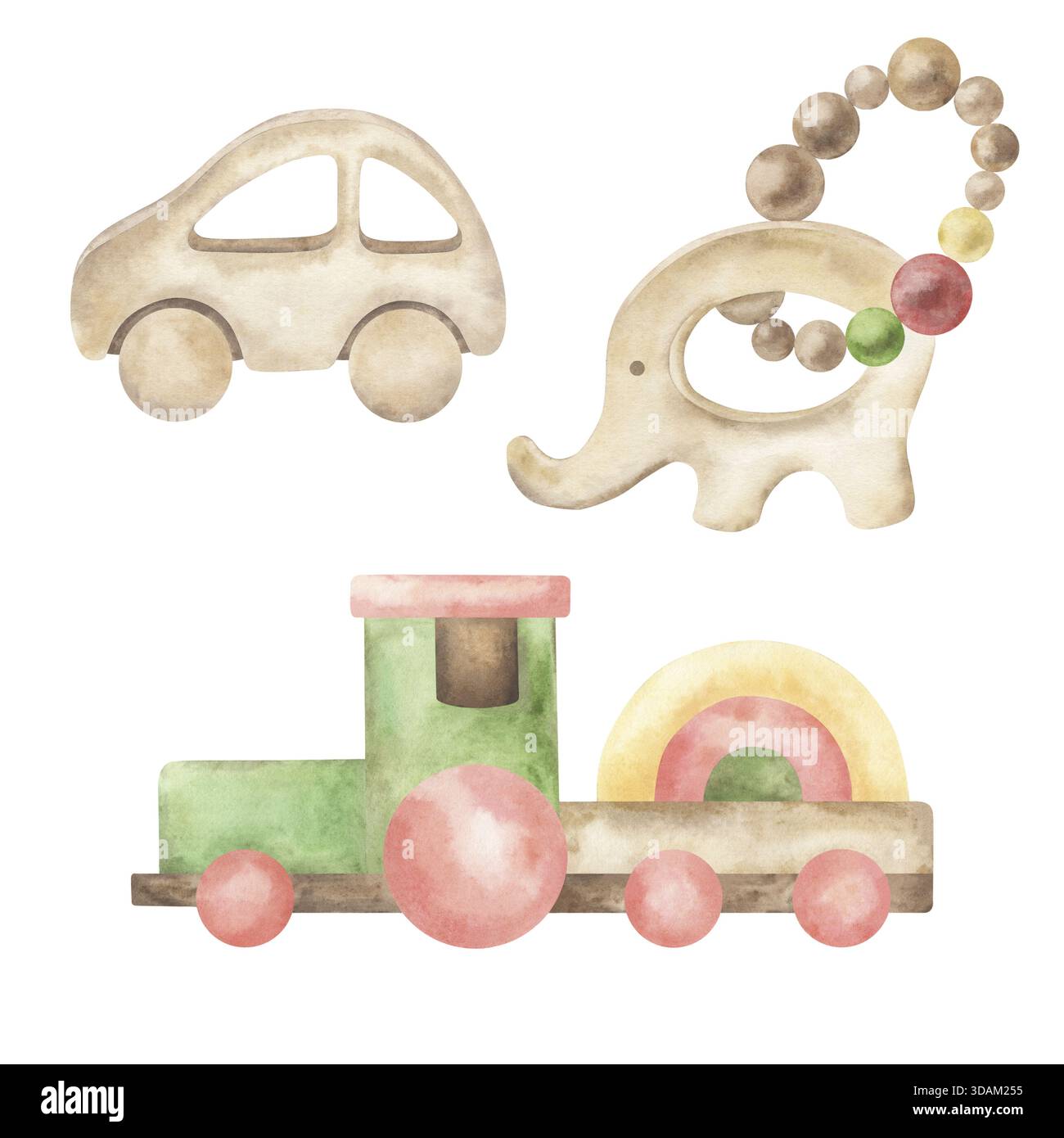 Elephant train Cut Out Stock Images & Pictures - Alamy