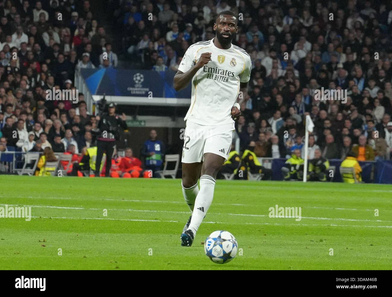 22 Antonio Rüdiger of Real Madrid during the UEFA Champions League ...